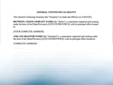 General Continuing Guarantee - Law for Georgia