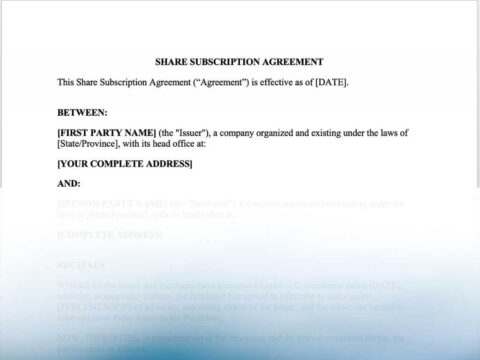 Subscription Agreements (2) - Law for Georgia